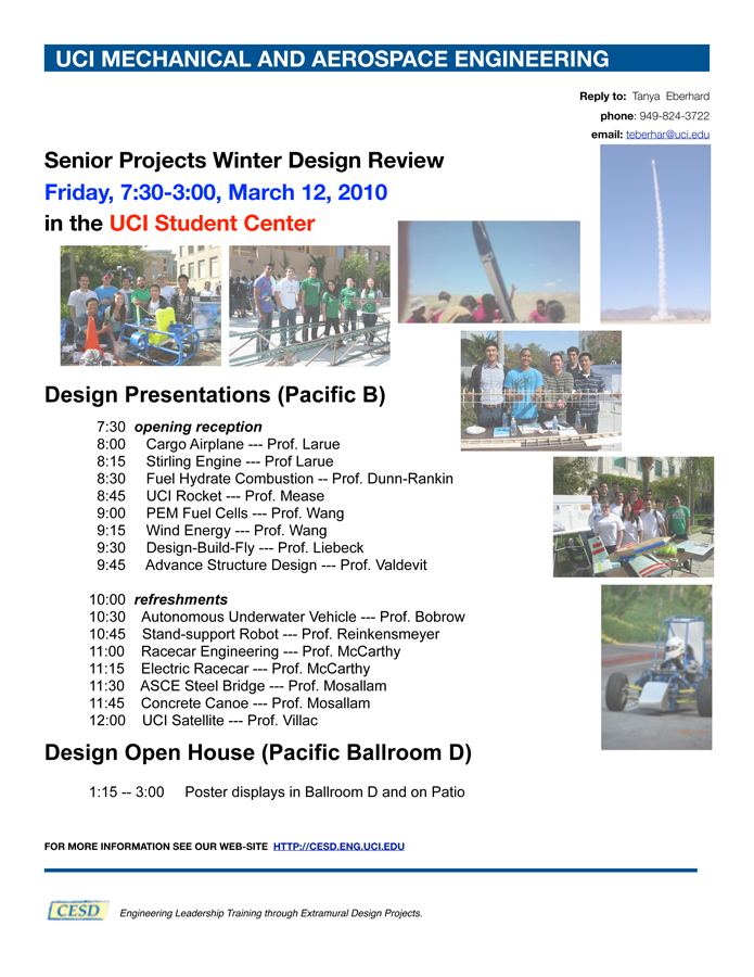 Senior Projects Winter Design Review | Samueli School of Engineering at ...